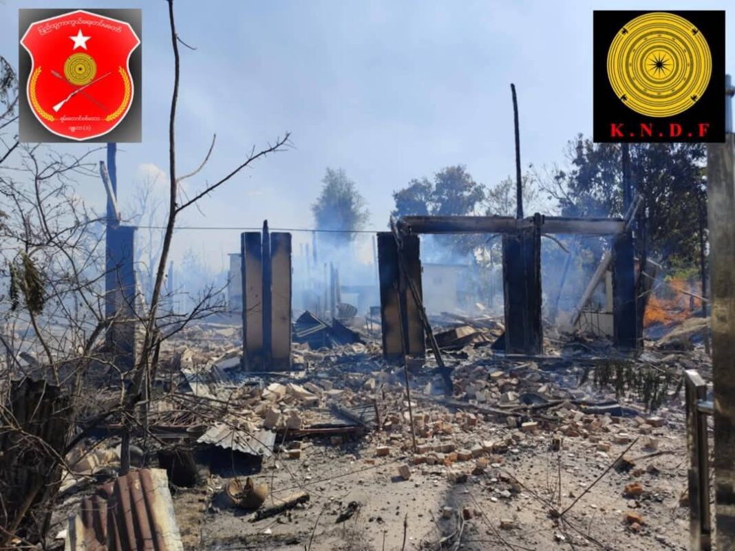 မိုးဗြဲတိုက်ပွဲမှာ တစ်ရက်အတွင်း စစ်ကောင်စီ အနည်းဆုံး ၁၅ ဦးသေဆုံးပြီး လက